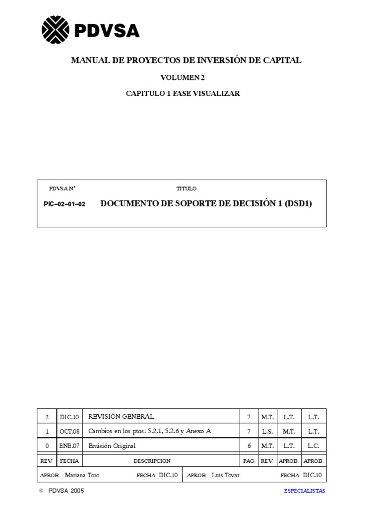 14 Pic - 02!01!02 Documento de Soporte de Decisión 1 (Dsd1) | PDF | Mercado (economía) | Valor ...