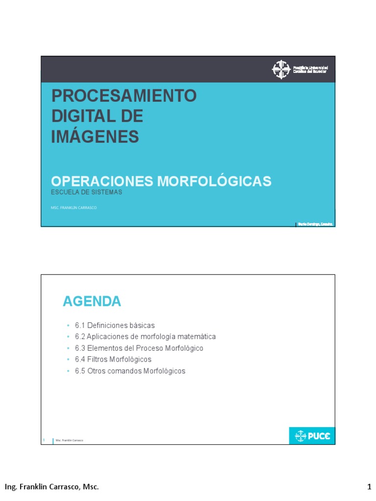 Operaciones Morfológicas en Imágenes | PDF | Geometría | Espacio