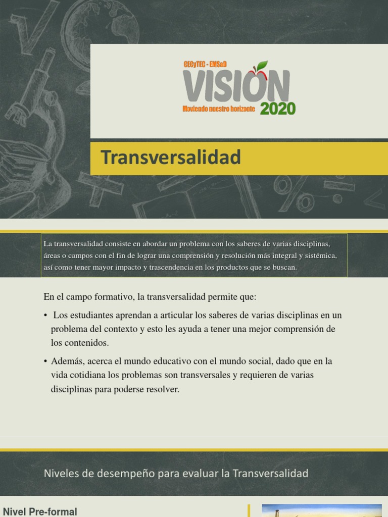 Transversalidad en La Educación | PDF | Interdisciplinariedad | Toma de decisiones