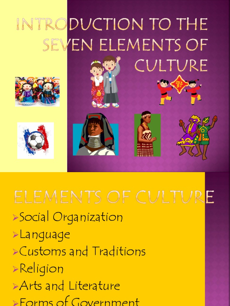 7 Elements of Culture | PDF | Society | Family