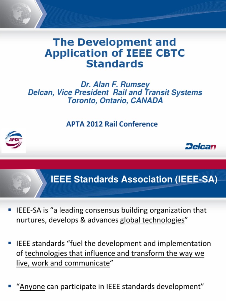 IEEE CBTC Standards Development Overview | PDF | Systems Engineering ...