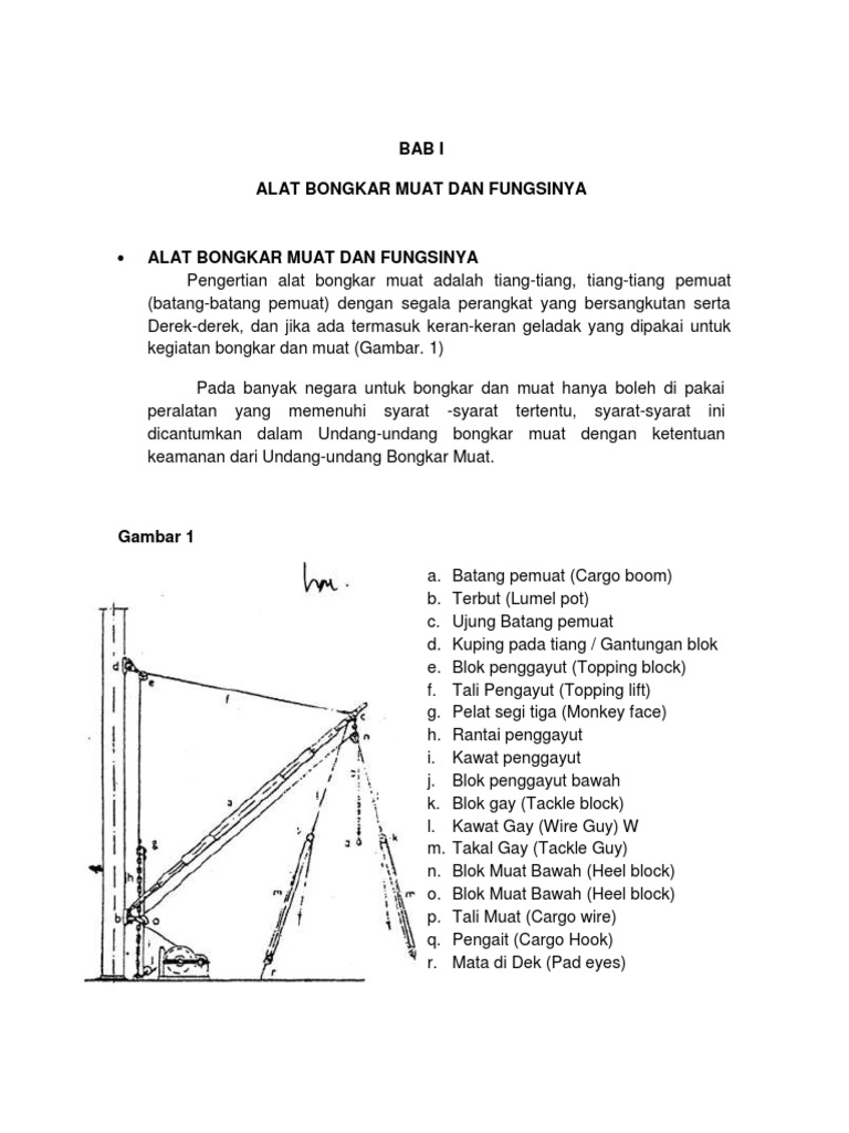 Alat Bongkar Muat Dan Fungsinya | PDF