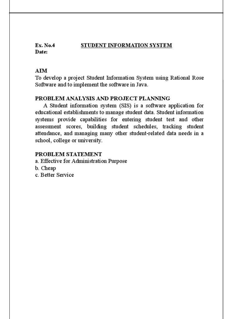 Student Management System | PDF | Use Case | Databases