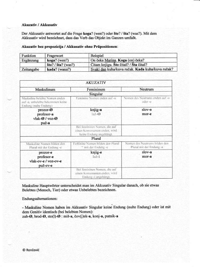14 Akuzativ | PDF
