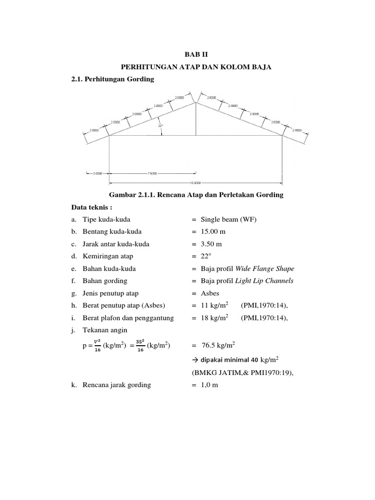 Perhitungan Gording | PDF