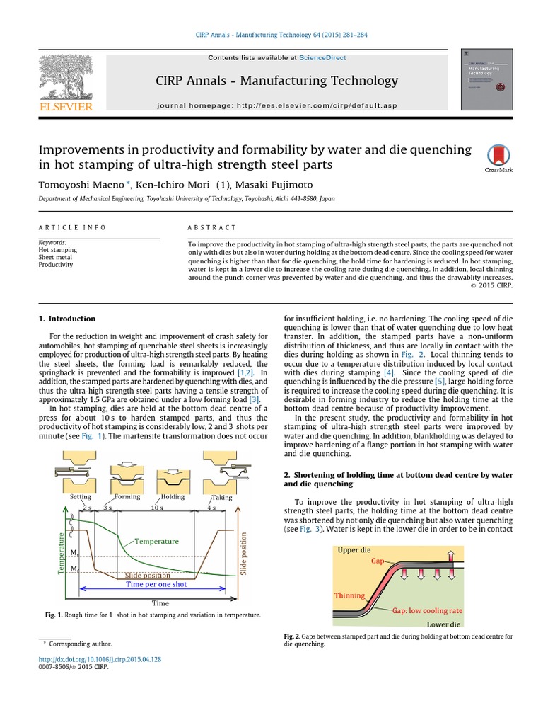 Cirp Annals - Manufacturing Technology: Tomoyoshi Maeno, Ken-Ichiro ...