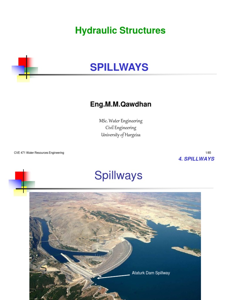 Chapter Three Spillways | PDF | Spillway | Dam
