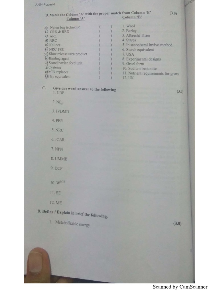 Nutrition Papers | PDF