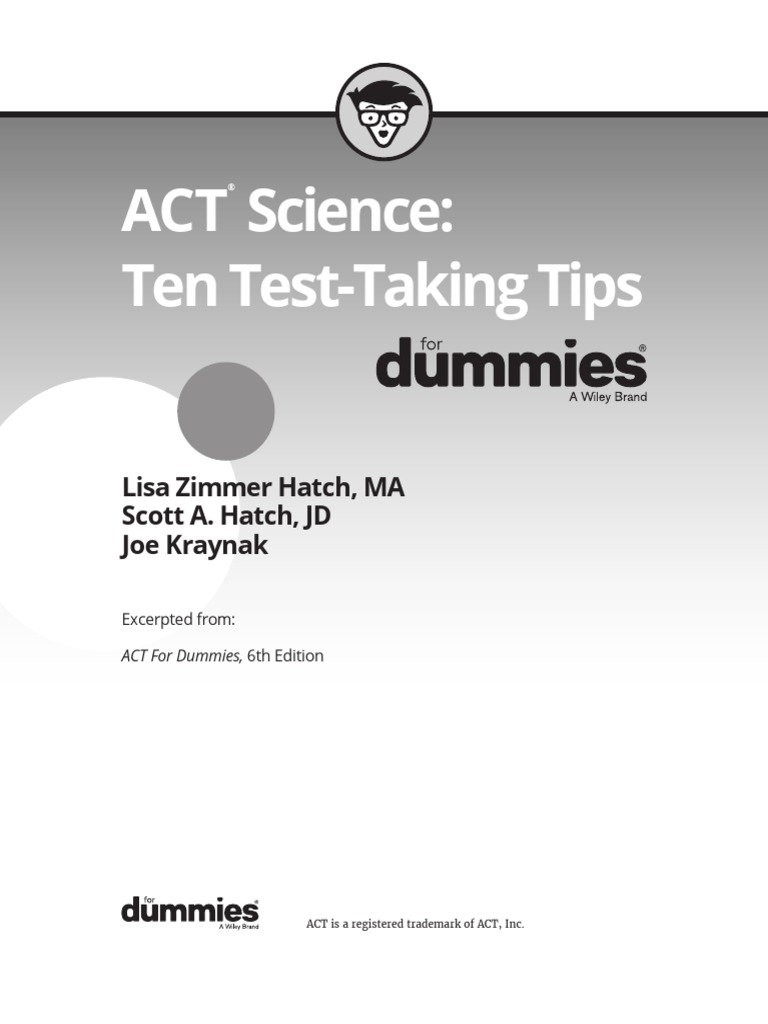 Science Review TenTestTakingTips | PDF | Act (Test) | Experiment