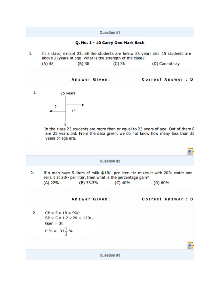 Answer Given: Correct Answer: D: Question #1 | PDF