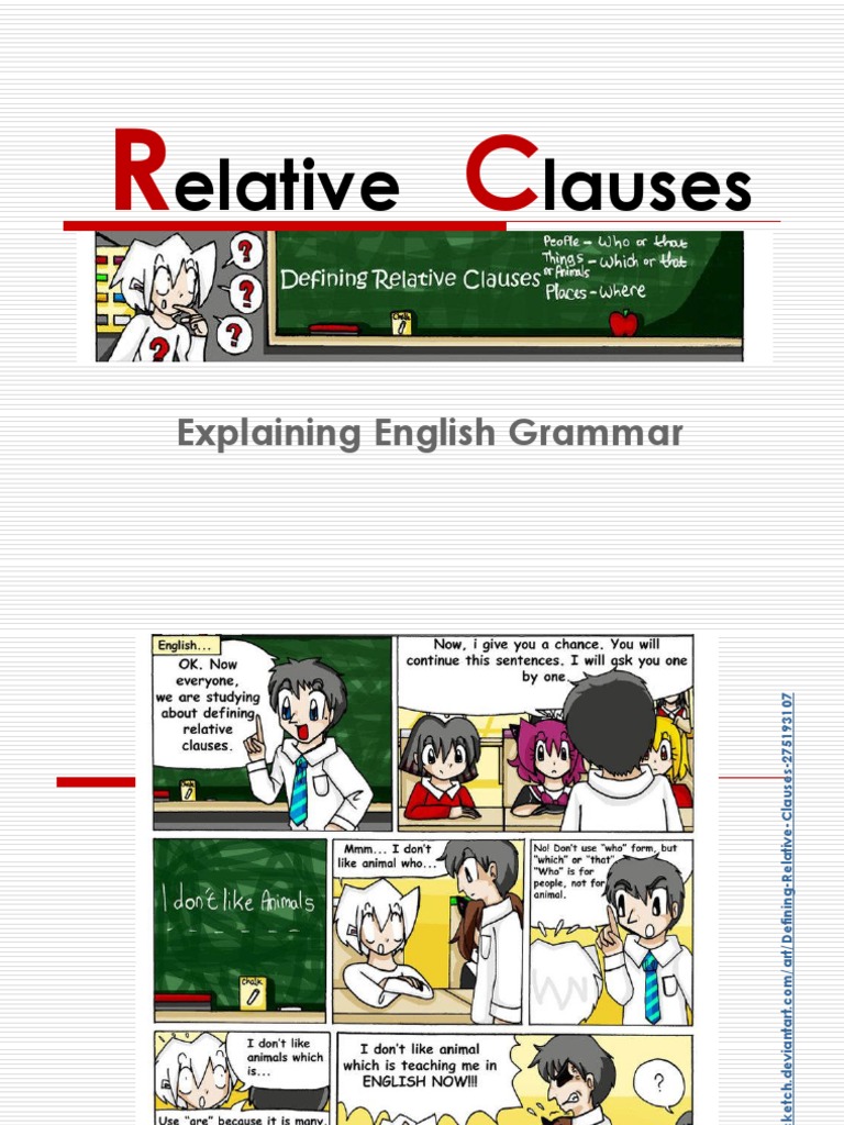 Elative Lauses: Explaining English Grammar | PDF | Pronoun | Clause
