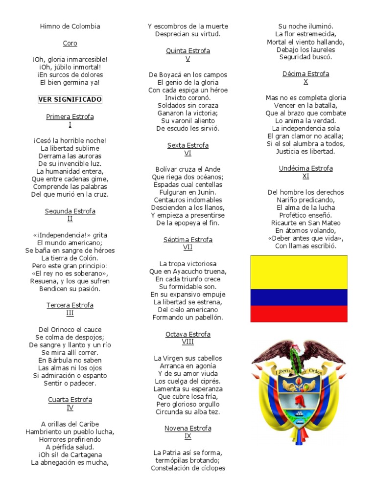 Himno de Colombia | Religión y creencia