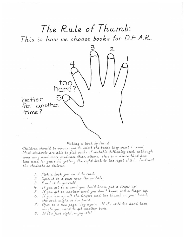 Five Finger Rule | PDF