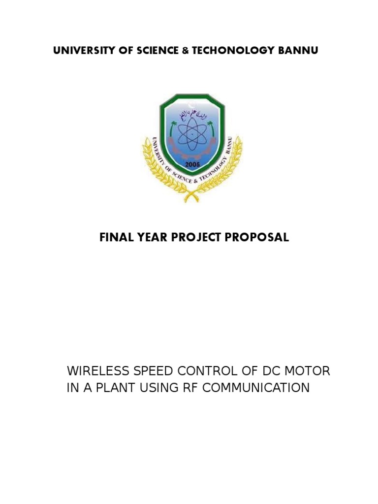 Project Proposal ... DC Motor | PDF | Telecommunications Engineering ...