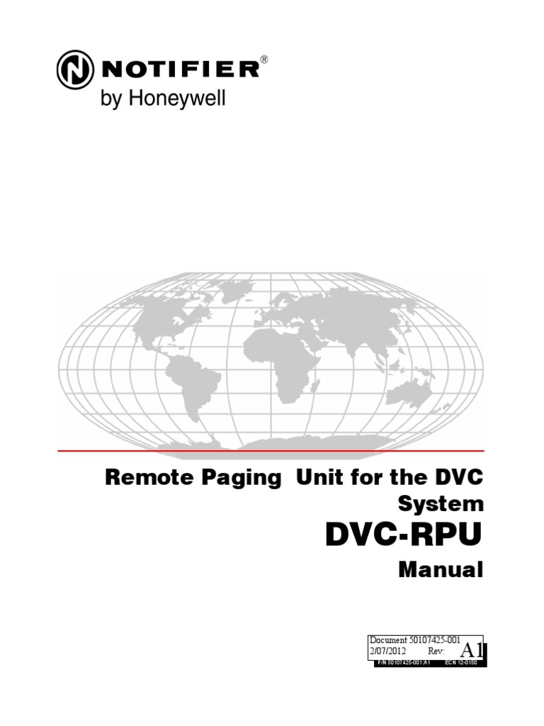 Dvc-Rpu: Remote Paging Unit For The DVC System Manual | PDF | Optical ...