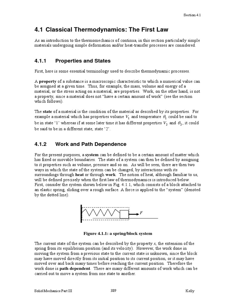 Thermomech 01 Classical Thermo First | PDF | Heat | Heat Capacity