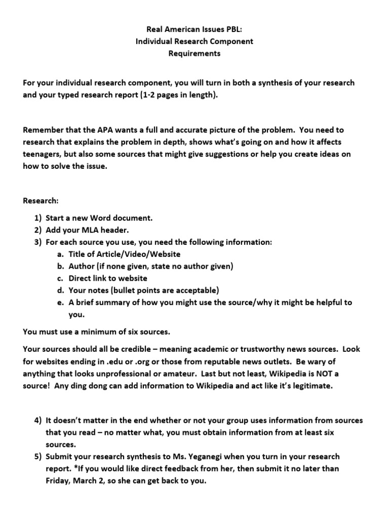 Individual Research Component | PDF | Thesis | Wikipedia