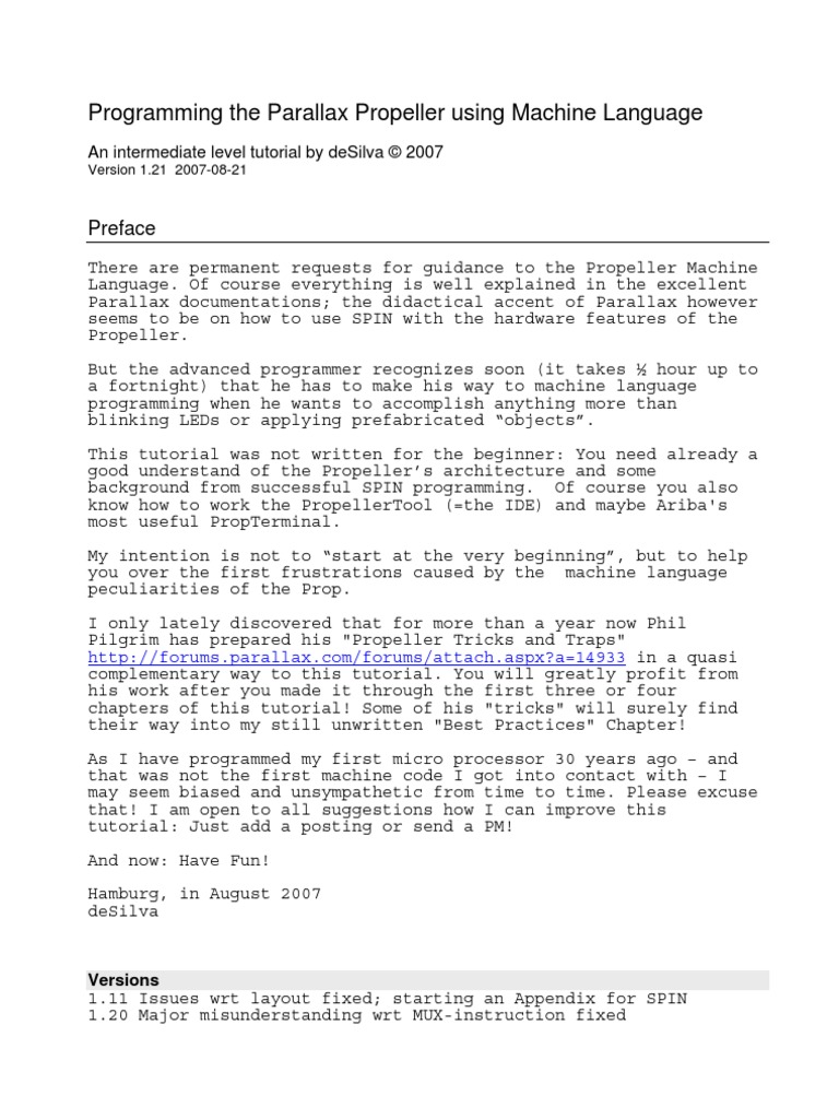 Machine Language | PDF