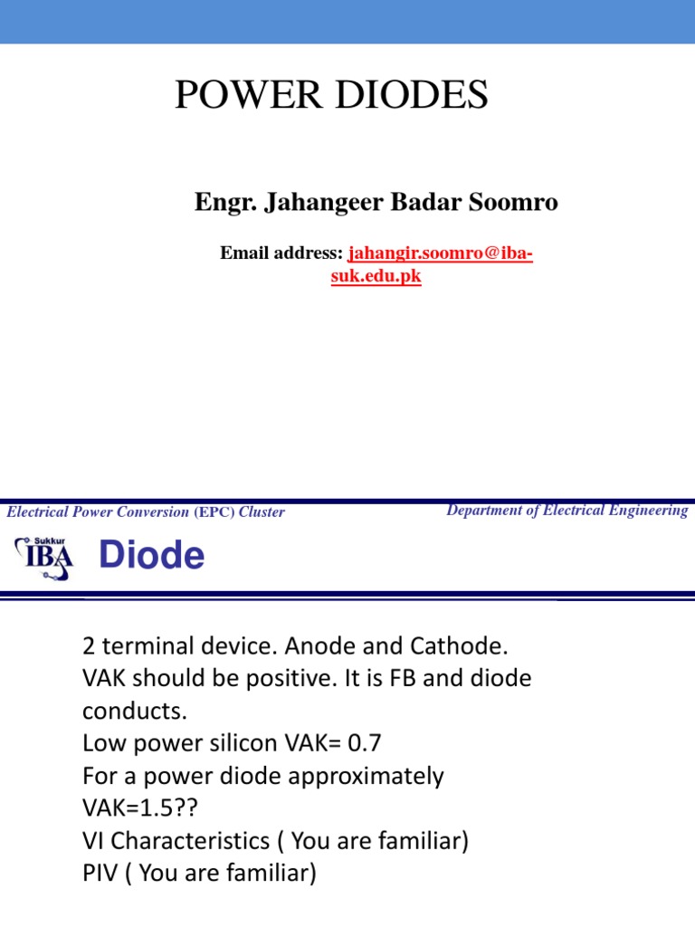 Power Diodes Complete | PDF | Diode | Semiconductors