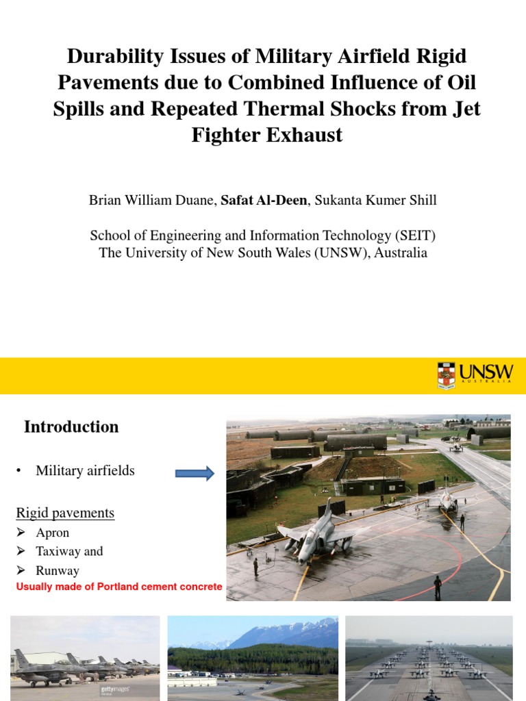 Durability Issues of Military Airfield Rigid Pavements Due To Combined ...