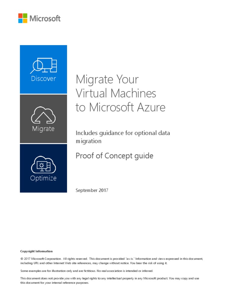 PoC Guide VM Migration To Azure Final | PDF | Microsoft Azure | Proxy ...