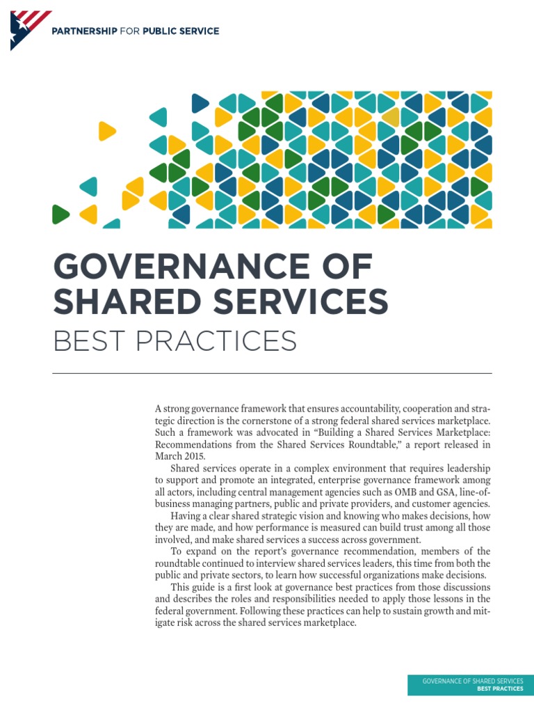 Governance of Shared Services Best Practices - (2015.10.21) | PDF ...