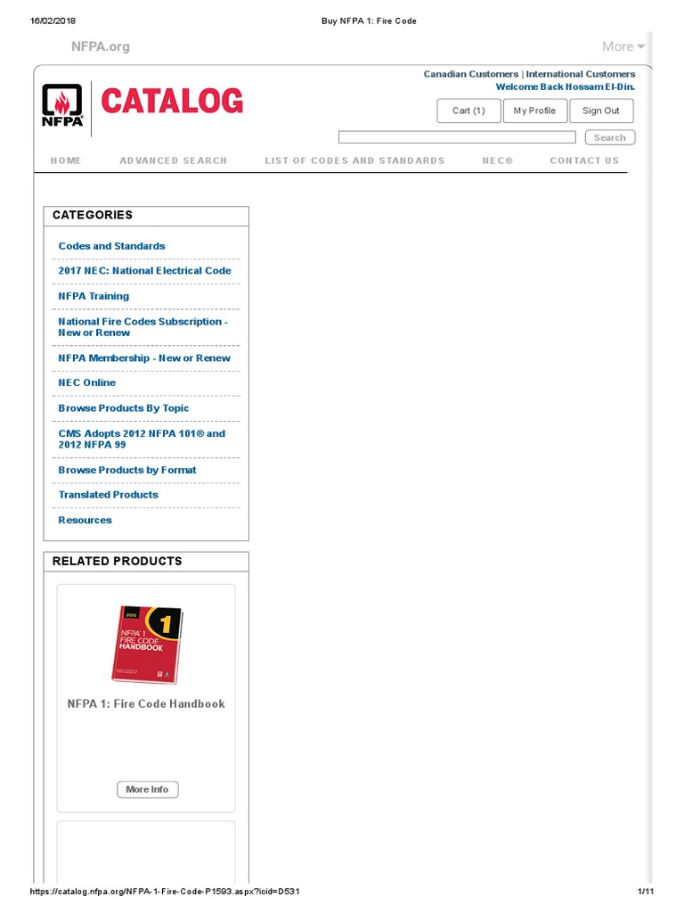 Buy NFPA 1 - Fire Code | PDF | Fire Safety | Fires