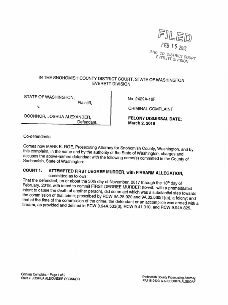 Connor Charging Document