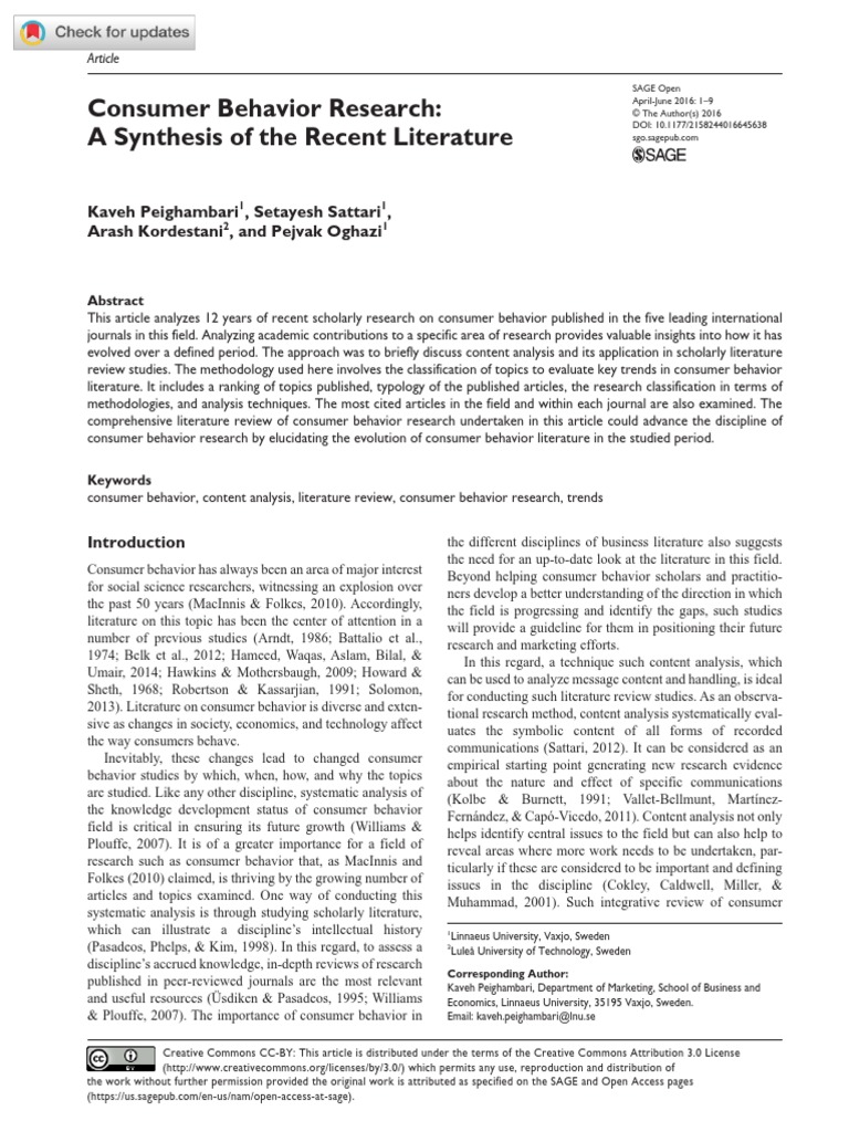 Jurnal Internasional CB | PDF | Consumer Behaviour | Behavior