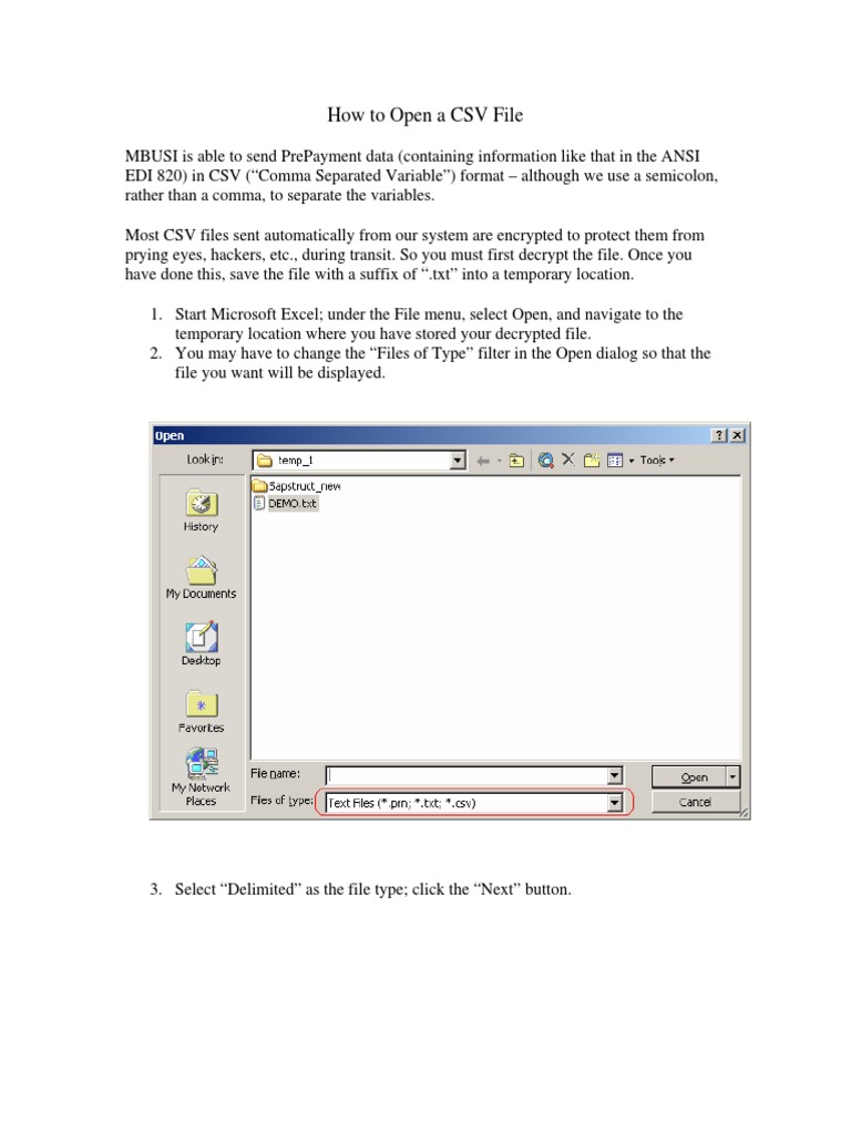 How To Open A CSV File | PDF | Comma Separated Values | Computer Data