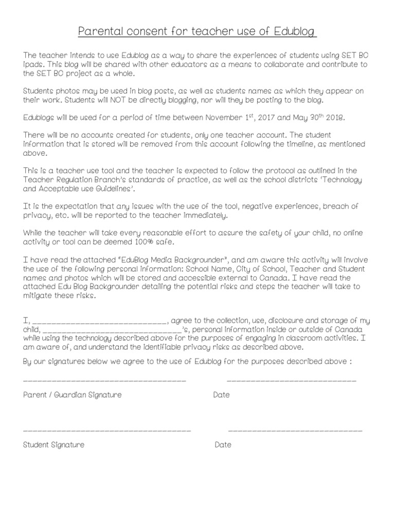Consent Form GC | PDF