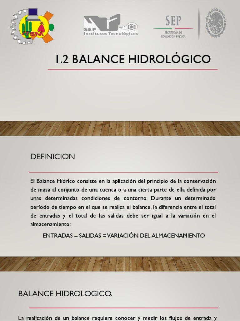 Balance Hídrico: Conceptos y Tipos | PDF | Agua subterránea ...