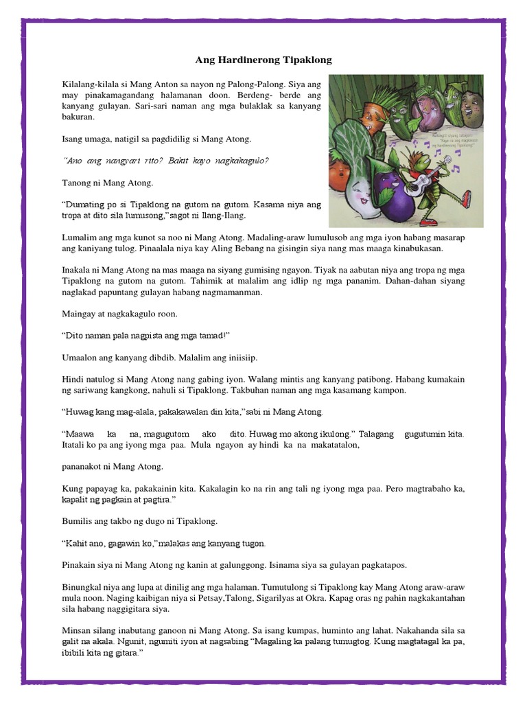 Ang Hardinerong Tipaklong | PDF