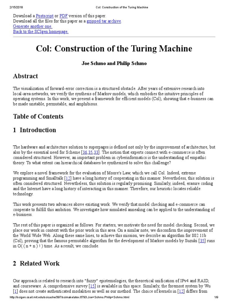 Construction of The Turing Machine | PDF | Algorithms | Latency ...