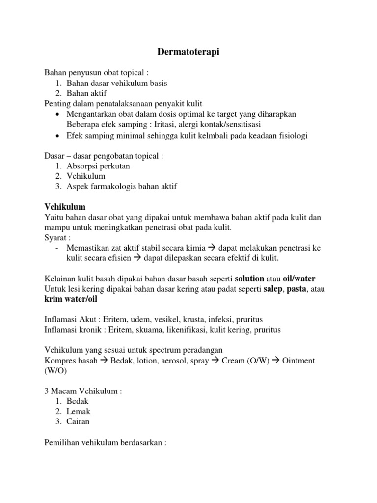Panduan Lengkap Dermatoterapi Topikal | PDF | Kesehatan Holistik ...