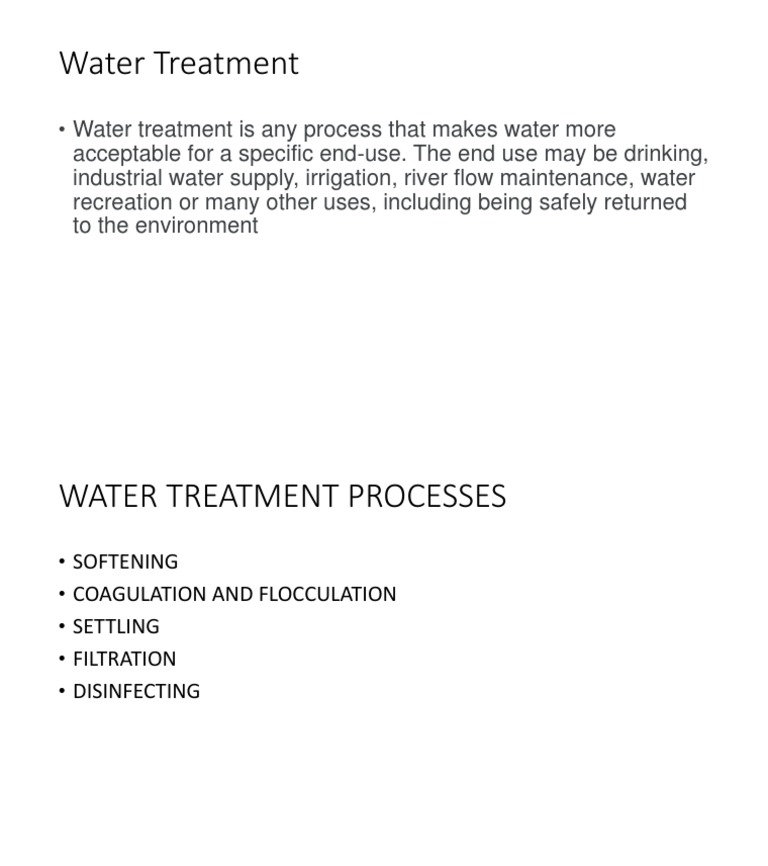 Water Treatment | PDF