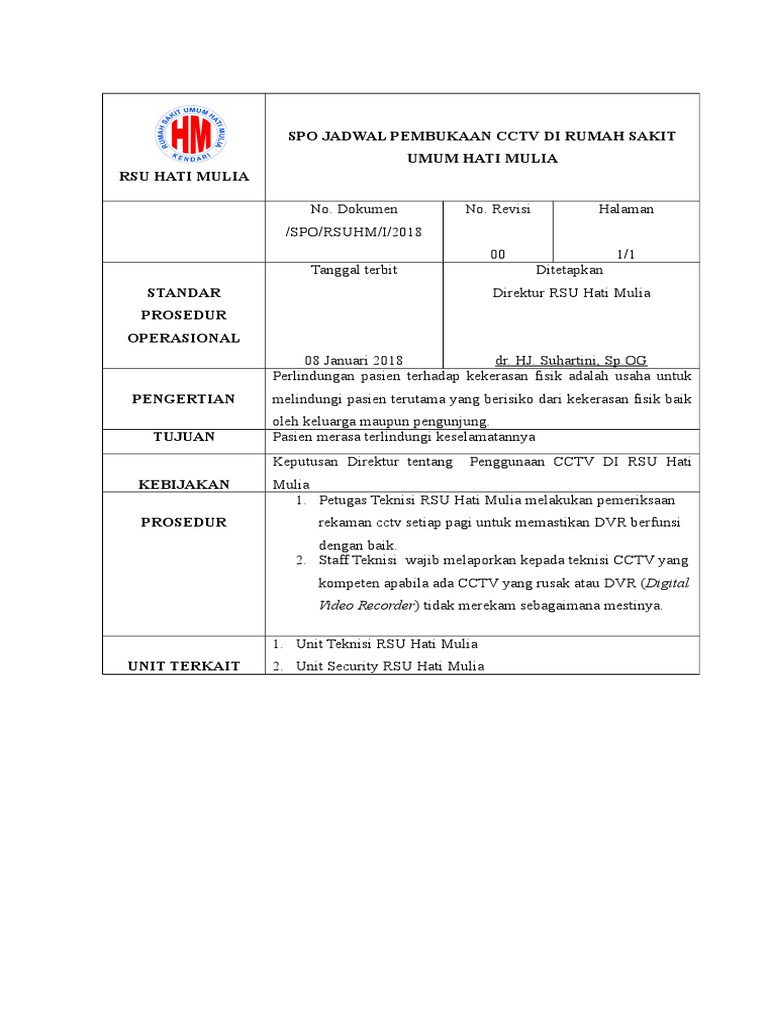 Sop Pembukan CCTV | PDF