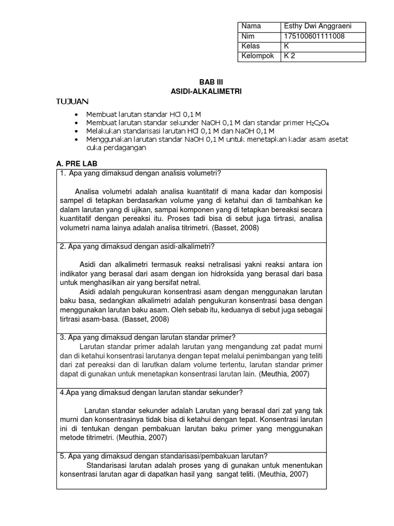 TM 3 Eni Fix Asidi | PDF