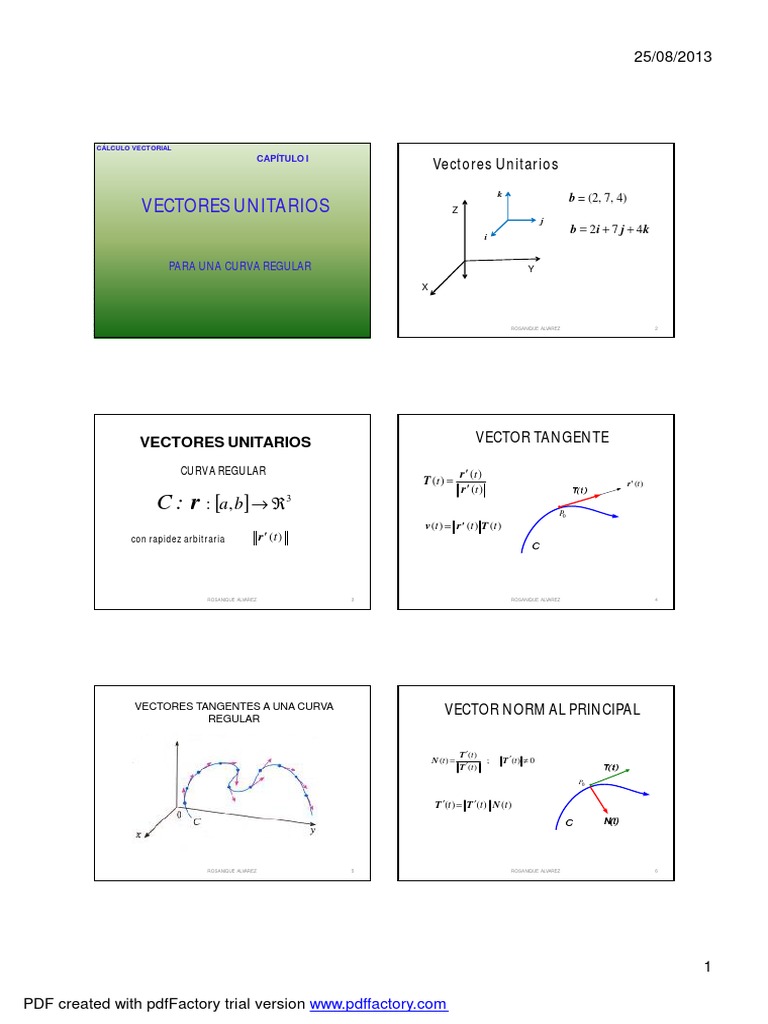 6 Vectores Unitarios | PDF