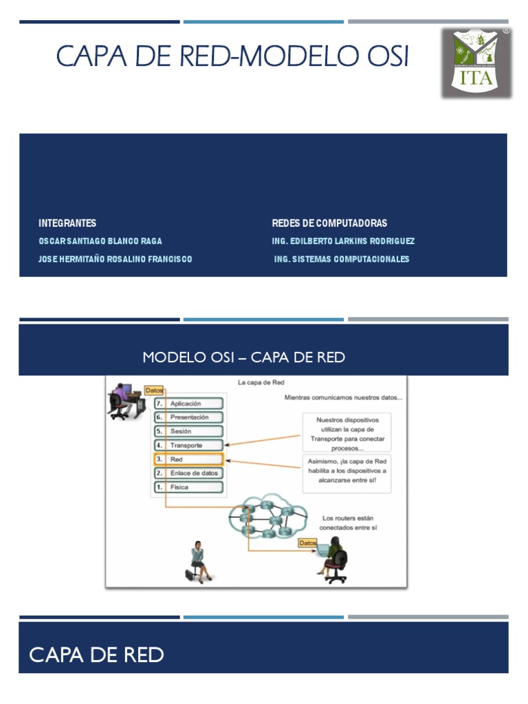 Capa de Red-Modelo Osi | PDF | Protocolos de internet | Enrutador ...