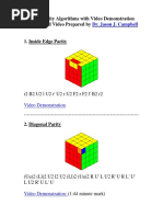 4x4 Cube Parity Algorithms | PDF