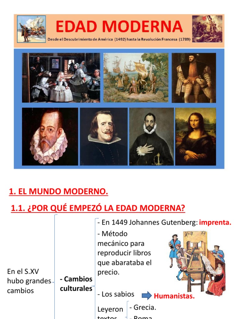 Edad Moderna | PDF | Imperio español | Período moderno temprano