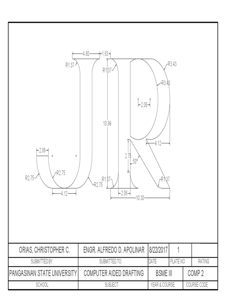 Orias, Christopher C. Engr. Alfredo D. Apolinar Computer Aided Drafting ...