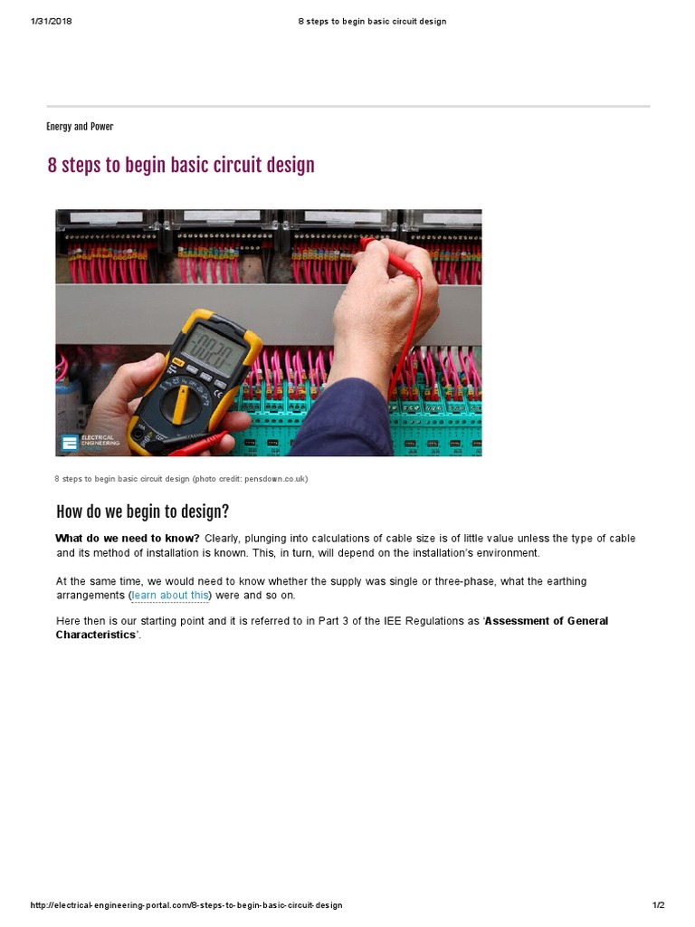8 Steps To Begin Basic Circuit Design | PDF | Circuit Design ...
