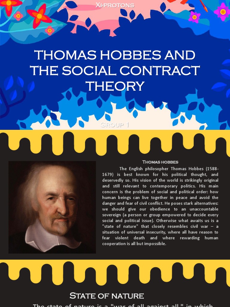 Thomas Hobbes' Concept of the Social Contract Theory and State of ...