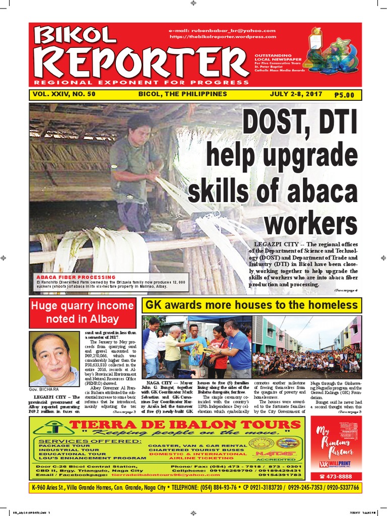 Bikol Reporter July 2 - 8, 2017 Issue | PDF | Rodrigo Duterte | Business