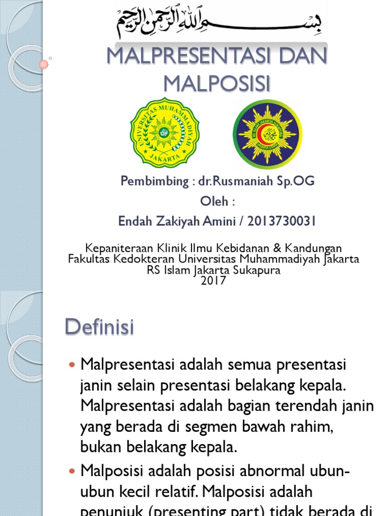 Malpresentasi dan Malposisi Janin | PDF | Pengembangan Diri | Sains ...