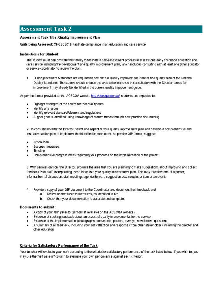 Assessment Task 2 | PDF | Educational Assessment | Cognition