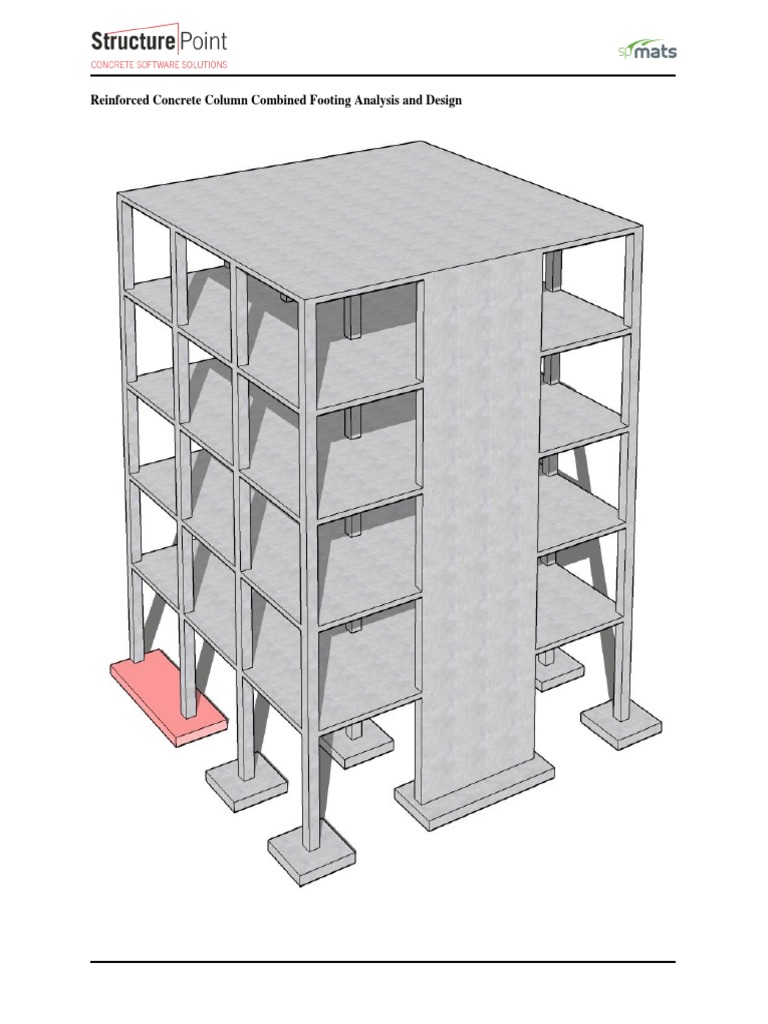 Reinforced Concrete Column Combined Footing Analysis Design | PDF ...