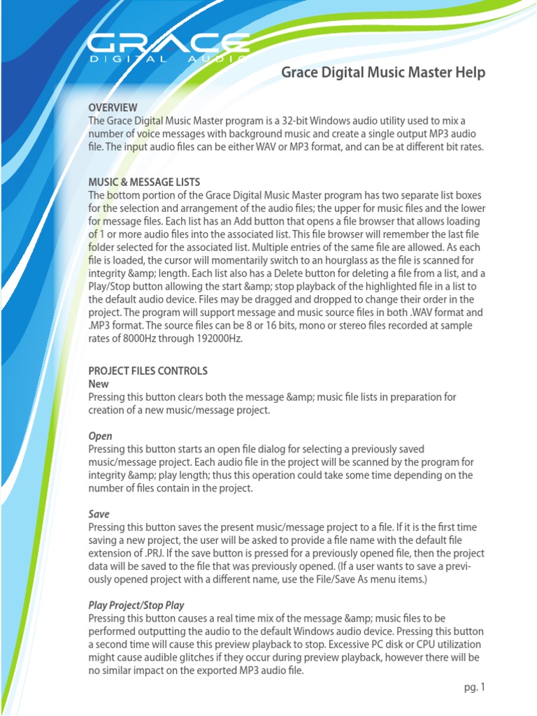 Music Master Brief | PDF | Mp3 | Computer File